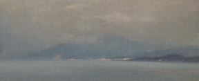 MISTY BAY Abstract Seascape Painting Large Wall Art by Henry Brokman ...